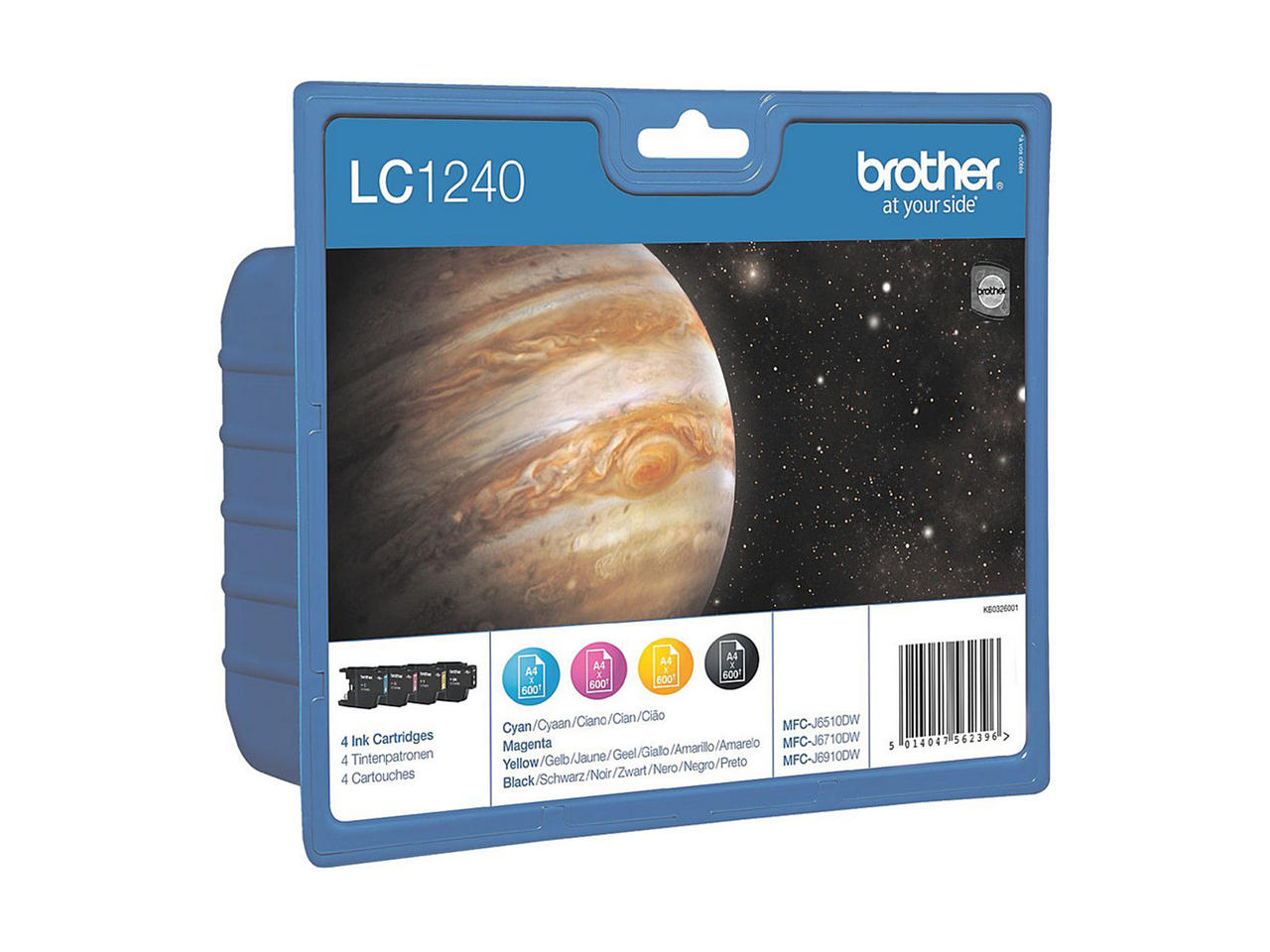 Оригинален Brother LC-1240 BK/C/M/Y Value Bonus Pack Ink Cartridge ...
