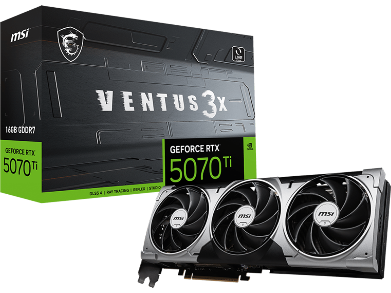 MSI GeForce RTX 5070 Ti 16G VENTUS 3X | Desktop.bg - Мощни PC Гейминг ...